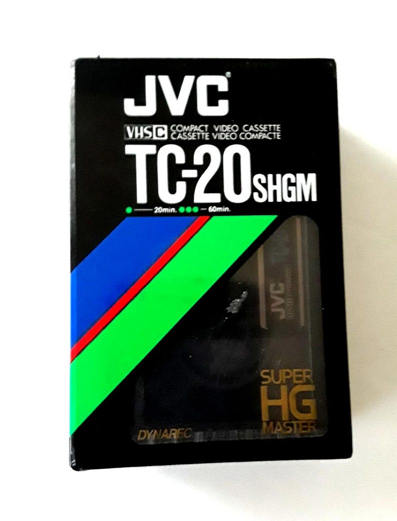 Jvc TC-20 Shgm Vhs C Sealed Compact Video Cassette Tape Super HG Master ...