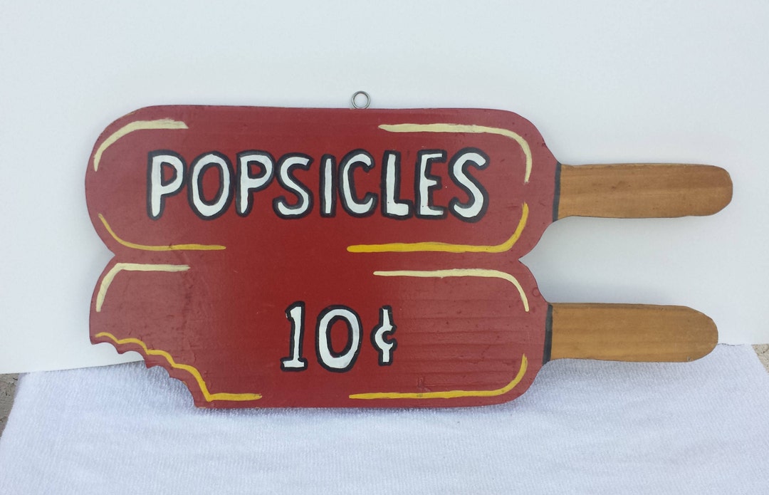 Wall Hanging Kitchen Decoration Wood Popsicle 10 Cent Stick Sign - Etsy