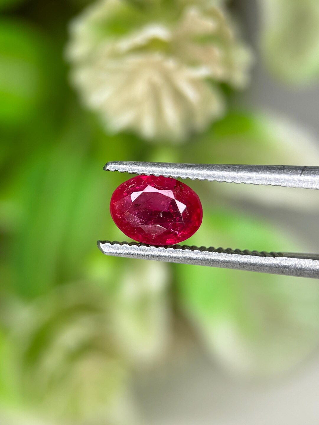 1.25 Carat Natural Burmese Ruby – Vivid Blood Red, 6.60 X 5mm Oval Cut ...