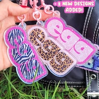 Blue Lock Gyaru Style Glitter Epoxy Acrylic Charm Keyring Keychains - Etsy