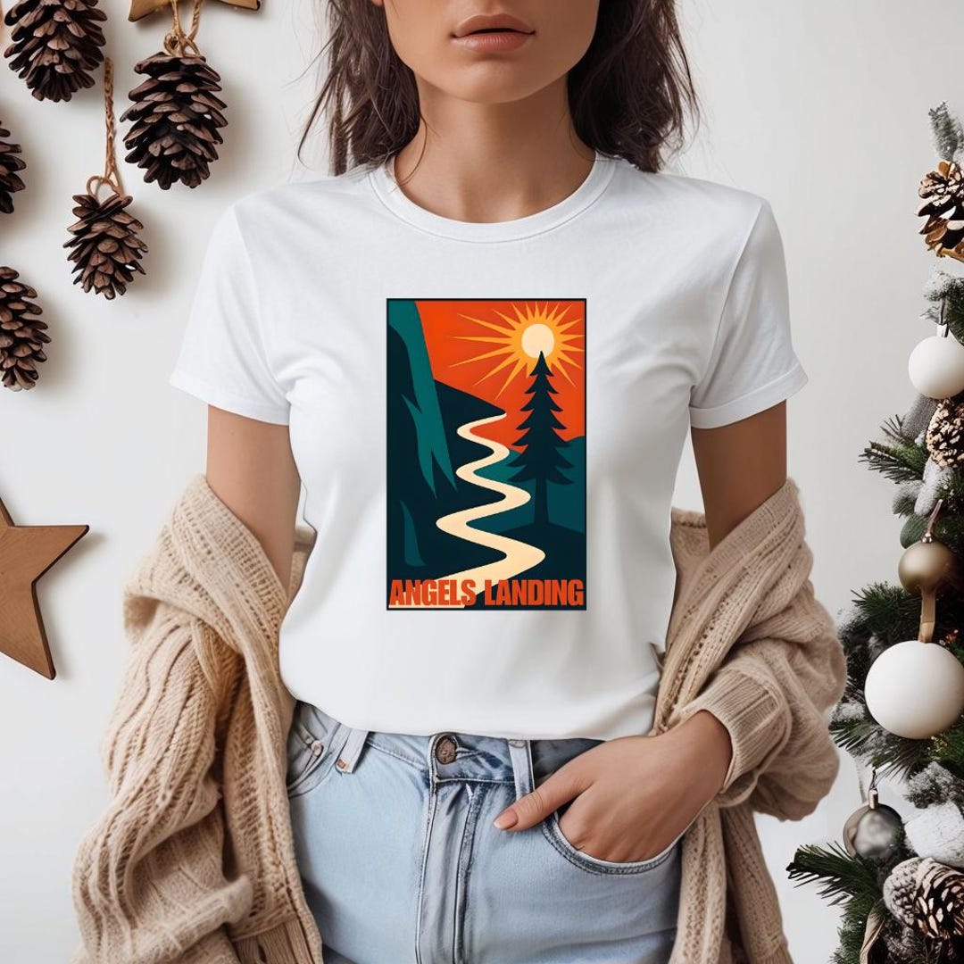 Adventurous Angels Landing T-shirt - Perfect for Hikers, Nature Lovers ...