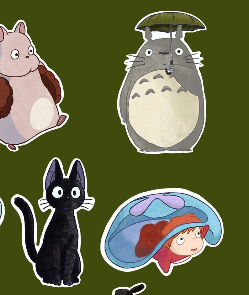 Anime Digital Stickers | Digital Stickers | Studio Ghibli Stickers ...