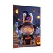 Labubu Halloween Poster | Pop Mart Monster Wall Art | Kawaii Cartoon ...