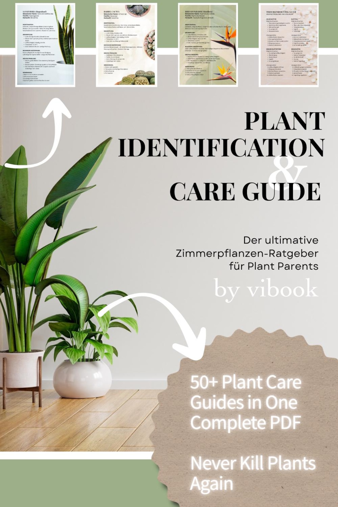 50 Plant Identification & Care Guide PDF - Etsy
