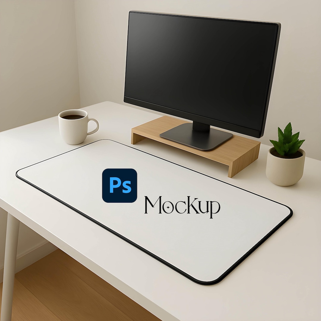 Desk Mat Mockup, Mousepad Mockup, Gaming Mat Keyboard Mat Mockup ...