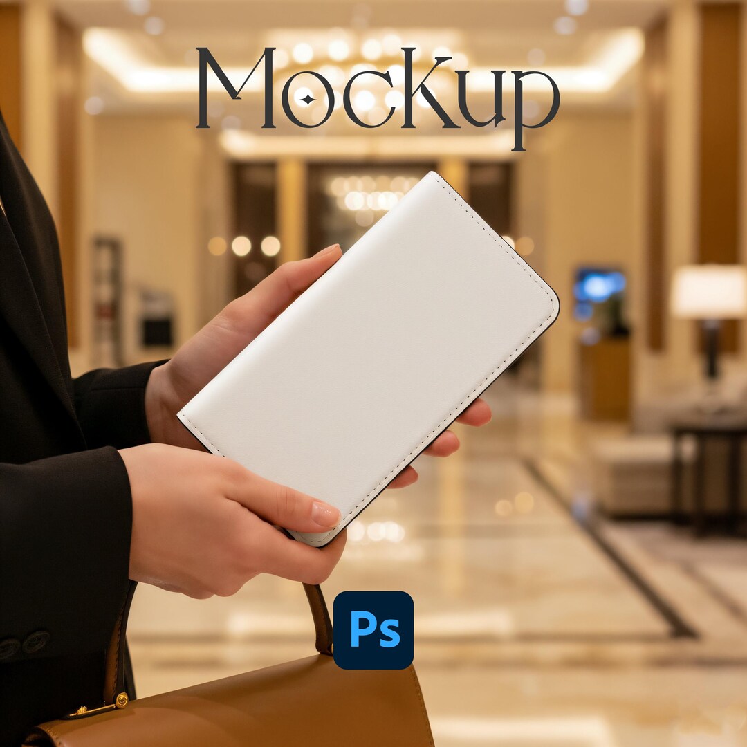 IPhone Folio Wallet Flip Case Mockup | Phone Case Mockup | Photoshop ...