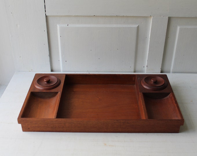 Vintage Wood Organizer Tray Insert for Dresser Drawer Valet - Etsy