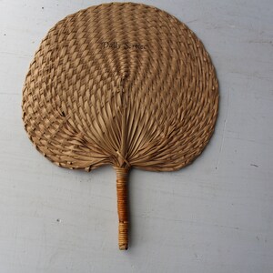 4 Vintage Rattan Hand Fans Ambulance Service Funeral Home Advertising ...