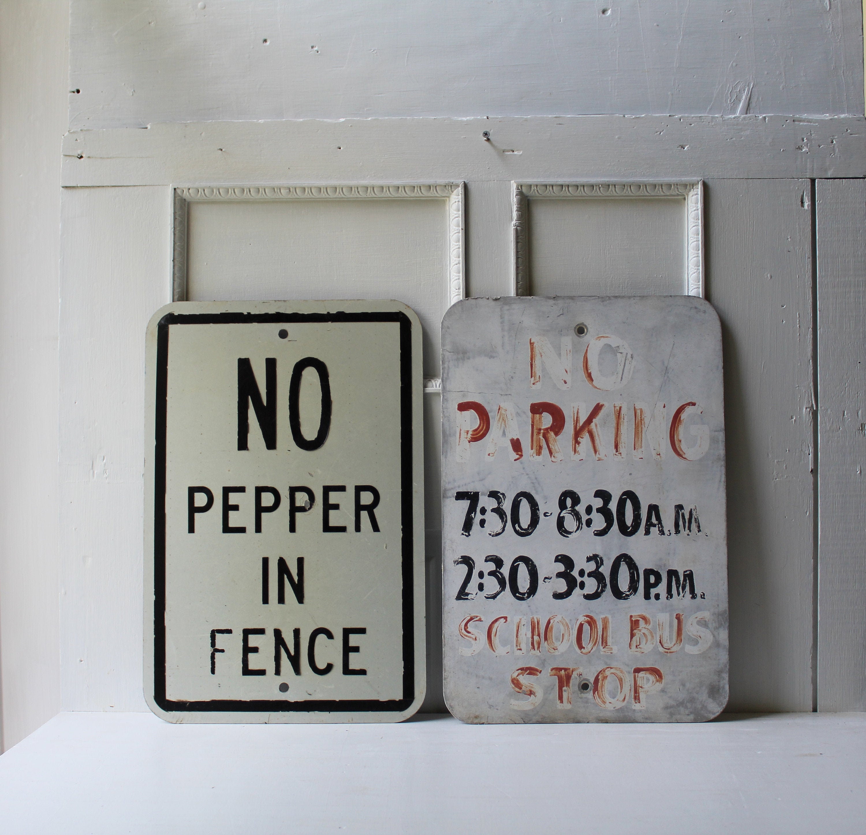 Bus Segregation Signs