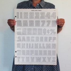 Typography Poster - Alphabet & Punctuation - Modern Office Decor 16.5 ...