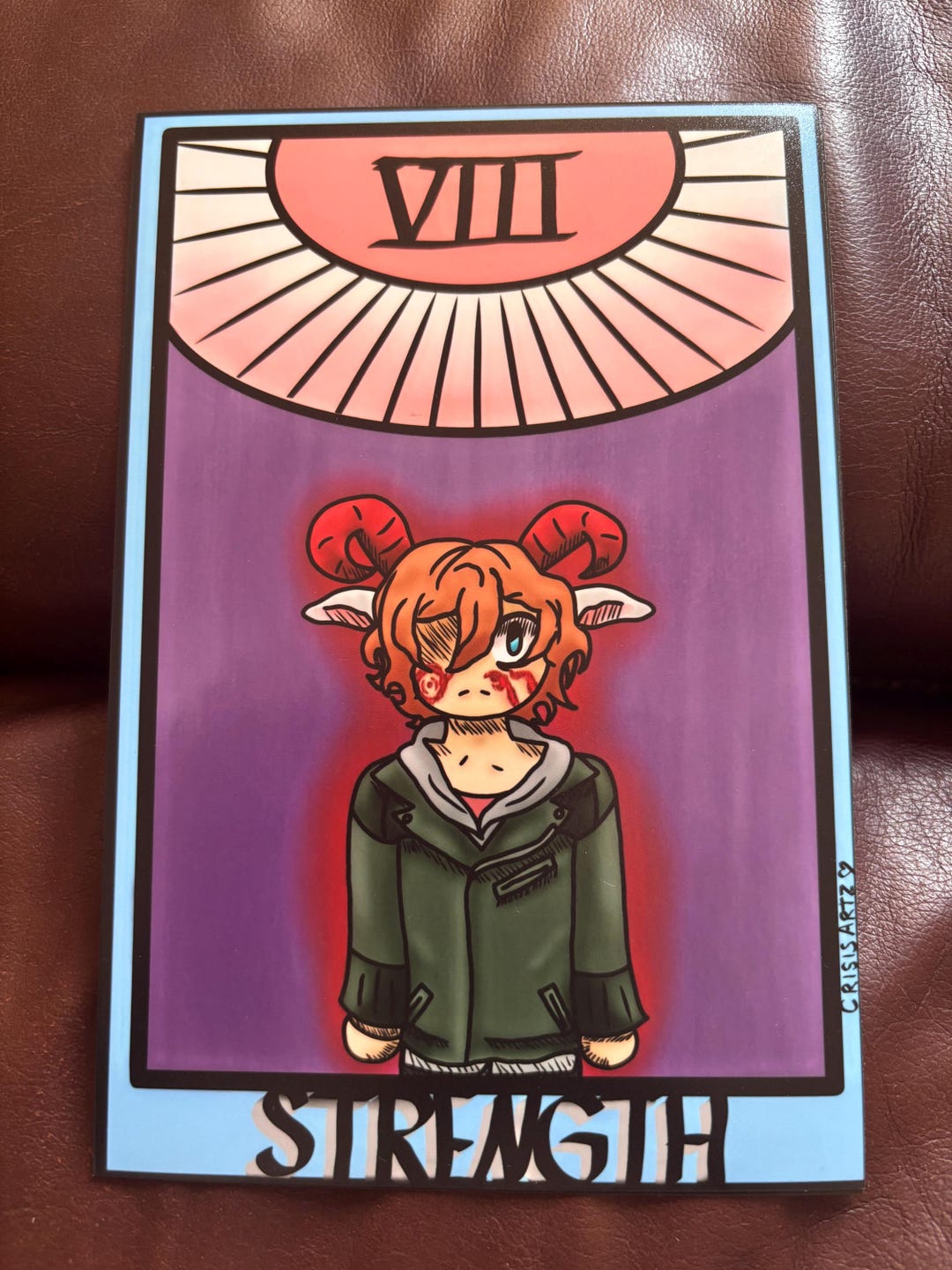 Chuuya Nakahara 'strength' Tarot Card 7.5x5 Art Print- BSD - Etsy