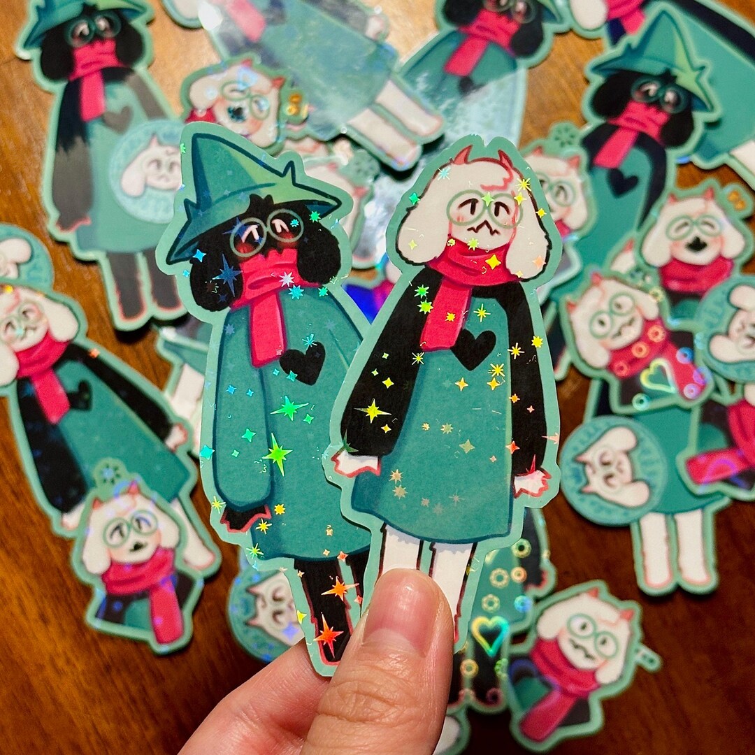 Holographic Ralsei Stickers | Deltarune Vinyl Decals - Etsy