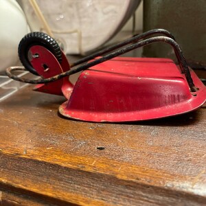 Vintage Toy Wheelbarrow, Miniature Red Metal Wheelbarrow - Etsy