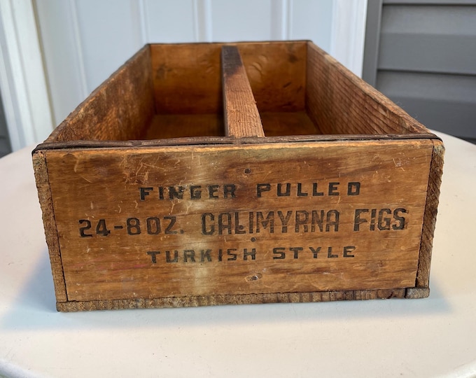 Vintage Wooden Fig Box, 1940's or 1950's Calimyrna Fig Crate - Etsy