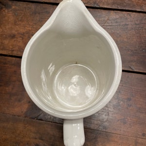 Antique Ironstone Milk Pitcher, C. 1901 Mcnicol-smith Co. Ironstone - Etsy