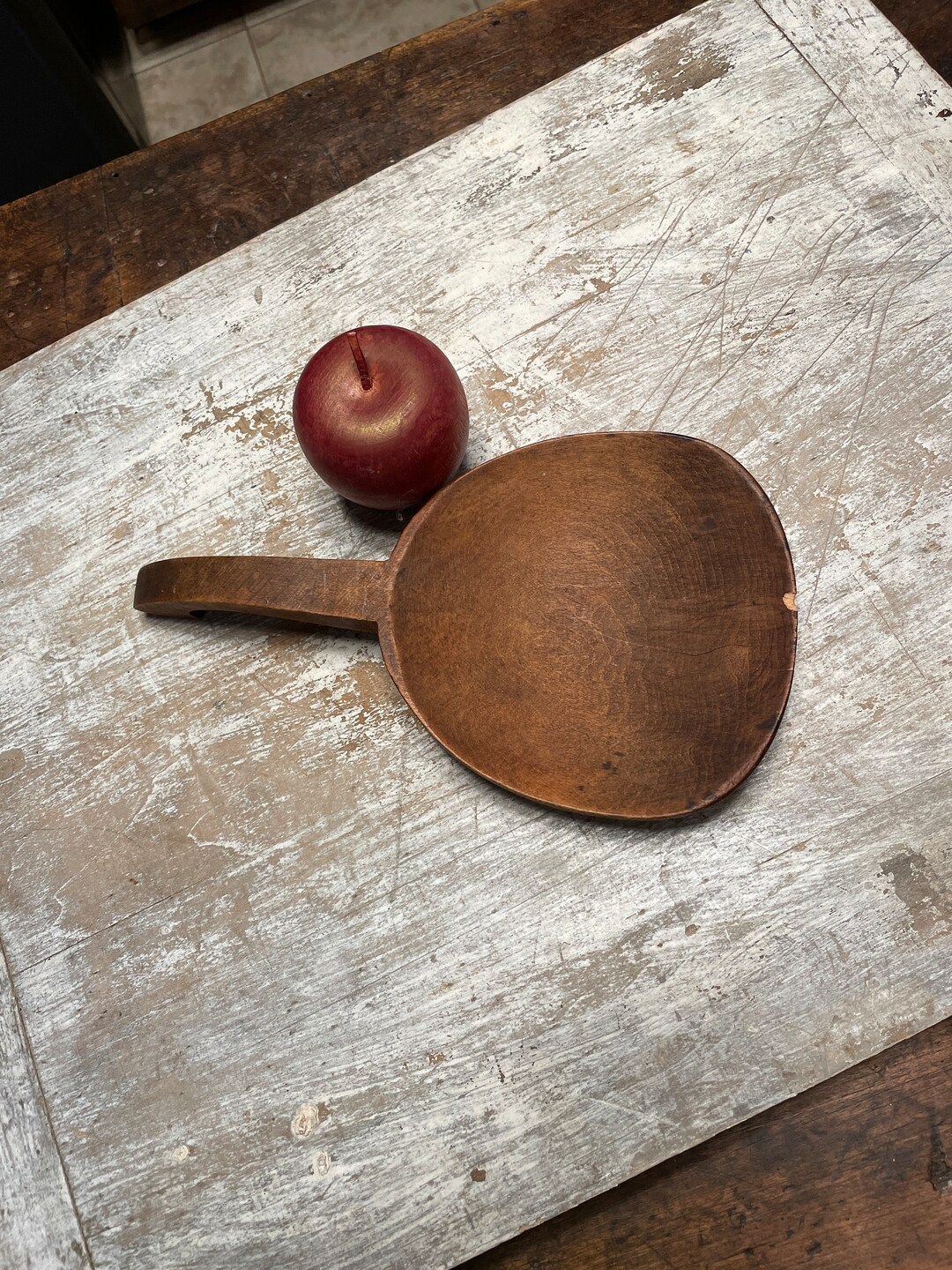 Antique Wooden Butter Scoop, Late 1800's to Early 1900's Butter Scoop ...
