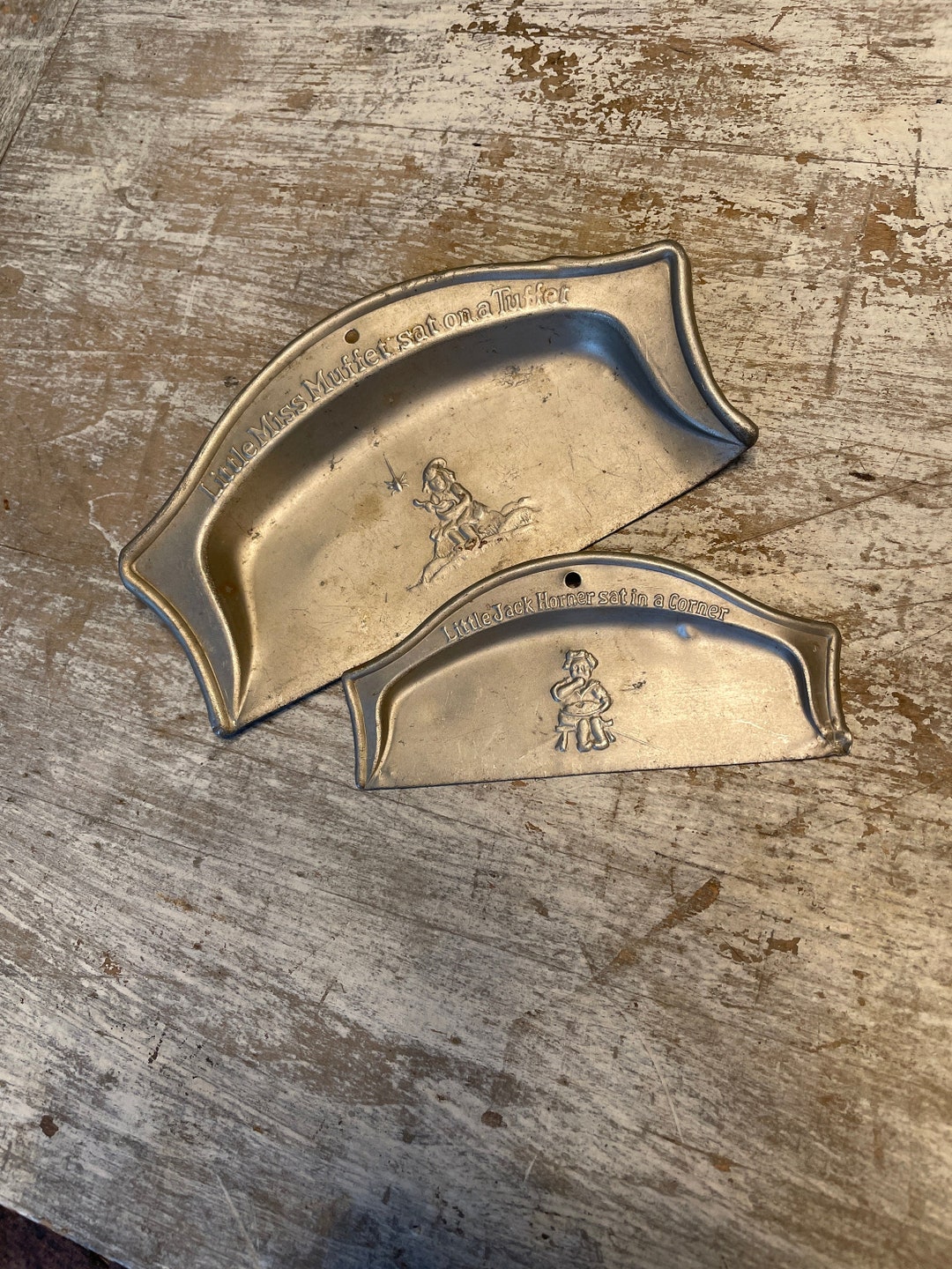 Vintage Toy Crumb Trays/dust Pans, 1940's Little Miss Muffet and Little ...