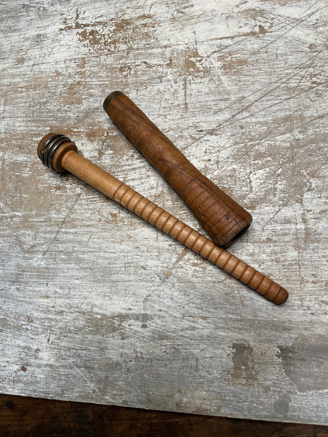 Vintage Textile Mill Spindles/bobbins, Lot of 2 Industrial Spools ...