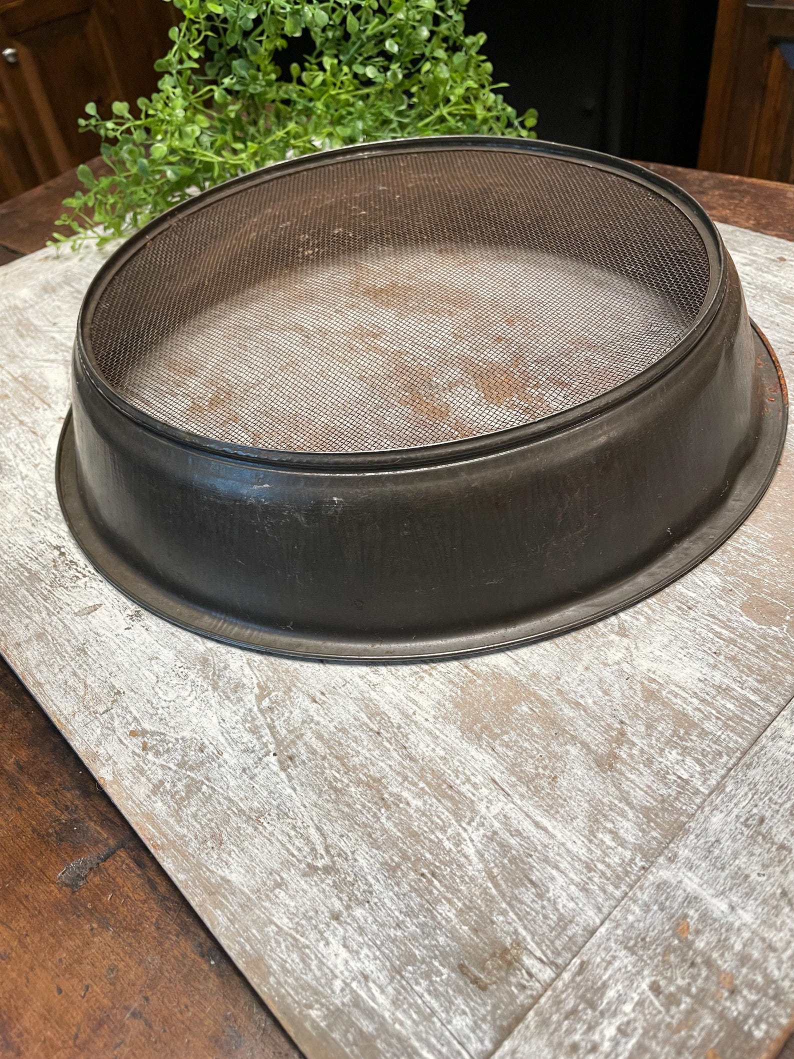 Antique Large Tin and Wire Sifter: Early 1900's - Etsy