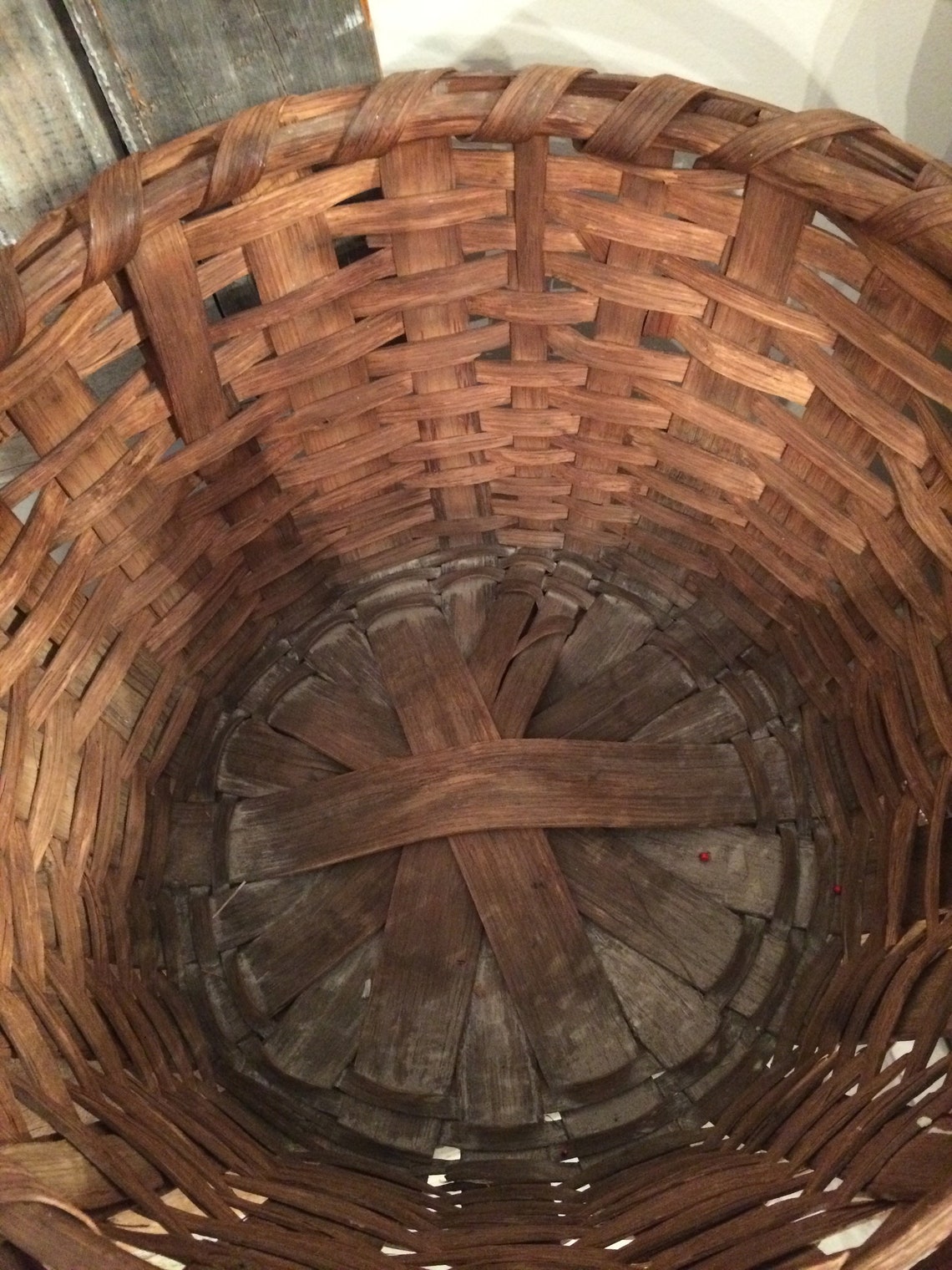 Antique Very Large Farm Basket de finales de 1800 hasta | Etsy