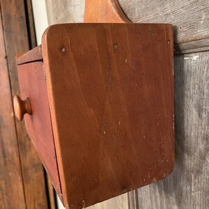 Vintage Wall Box With Drawer, Wall Shelf With Drawer, Primitive Wall ...