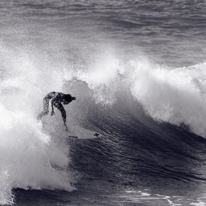 Surfing Photo Black & White - Surf Photography California - 8x12 B and ...