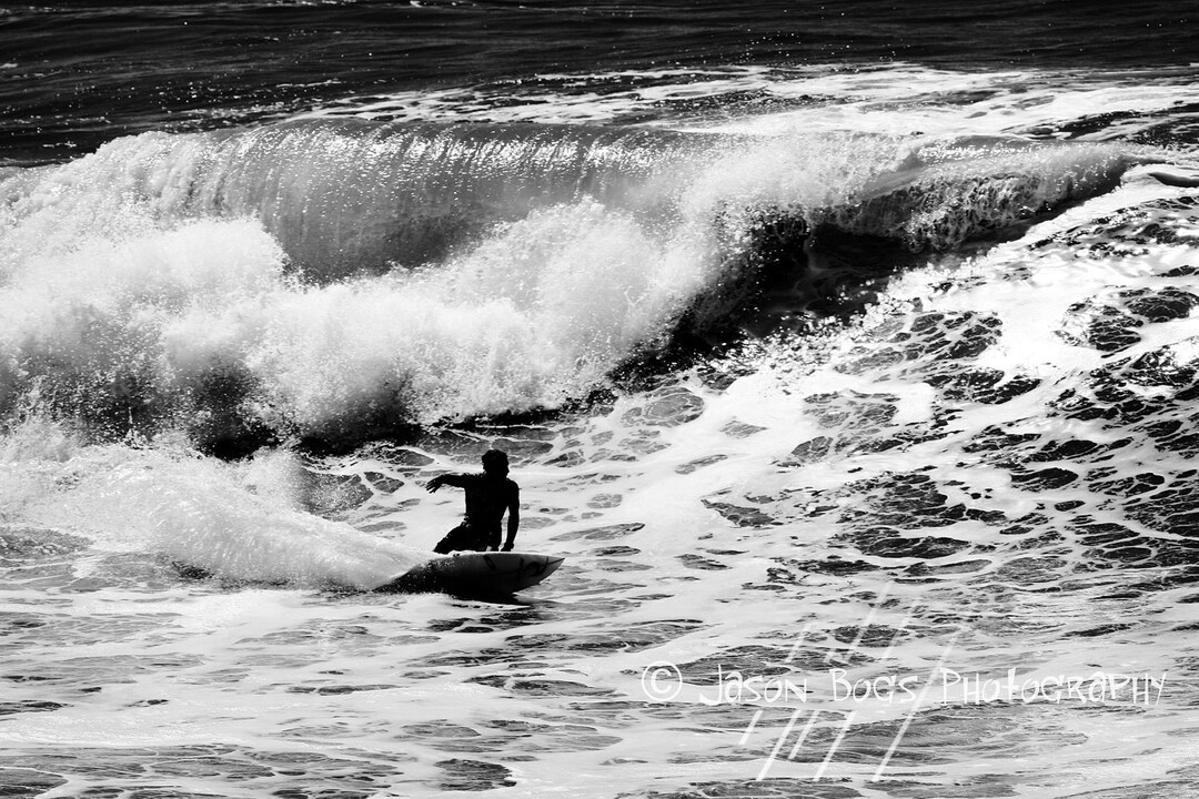 Surfing Photo - Black & White Surf Photography - California Wave 8x12 ...