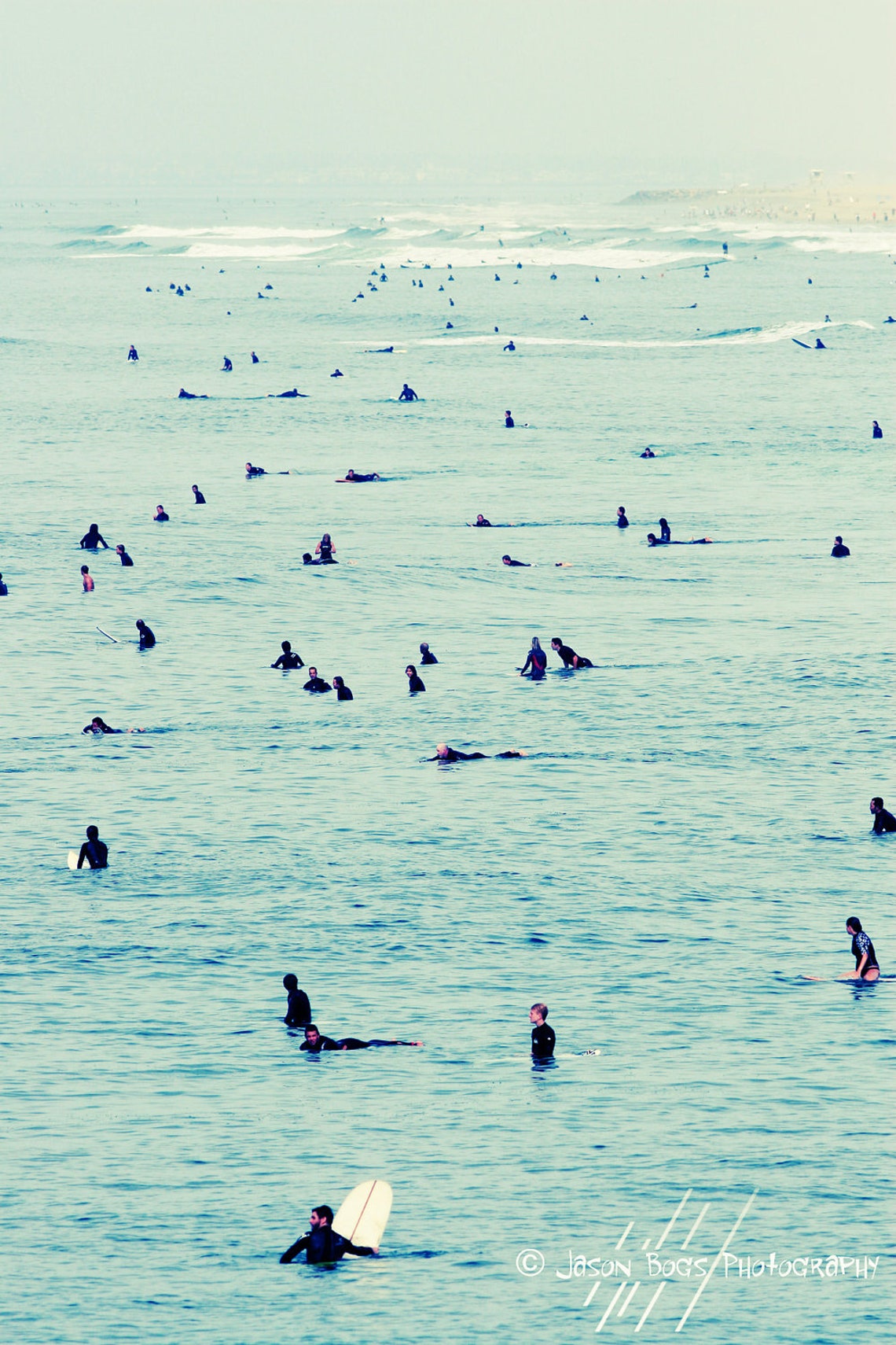 Surfing Lineup California Surfers Photo Huntington Beach, California ...
