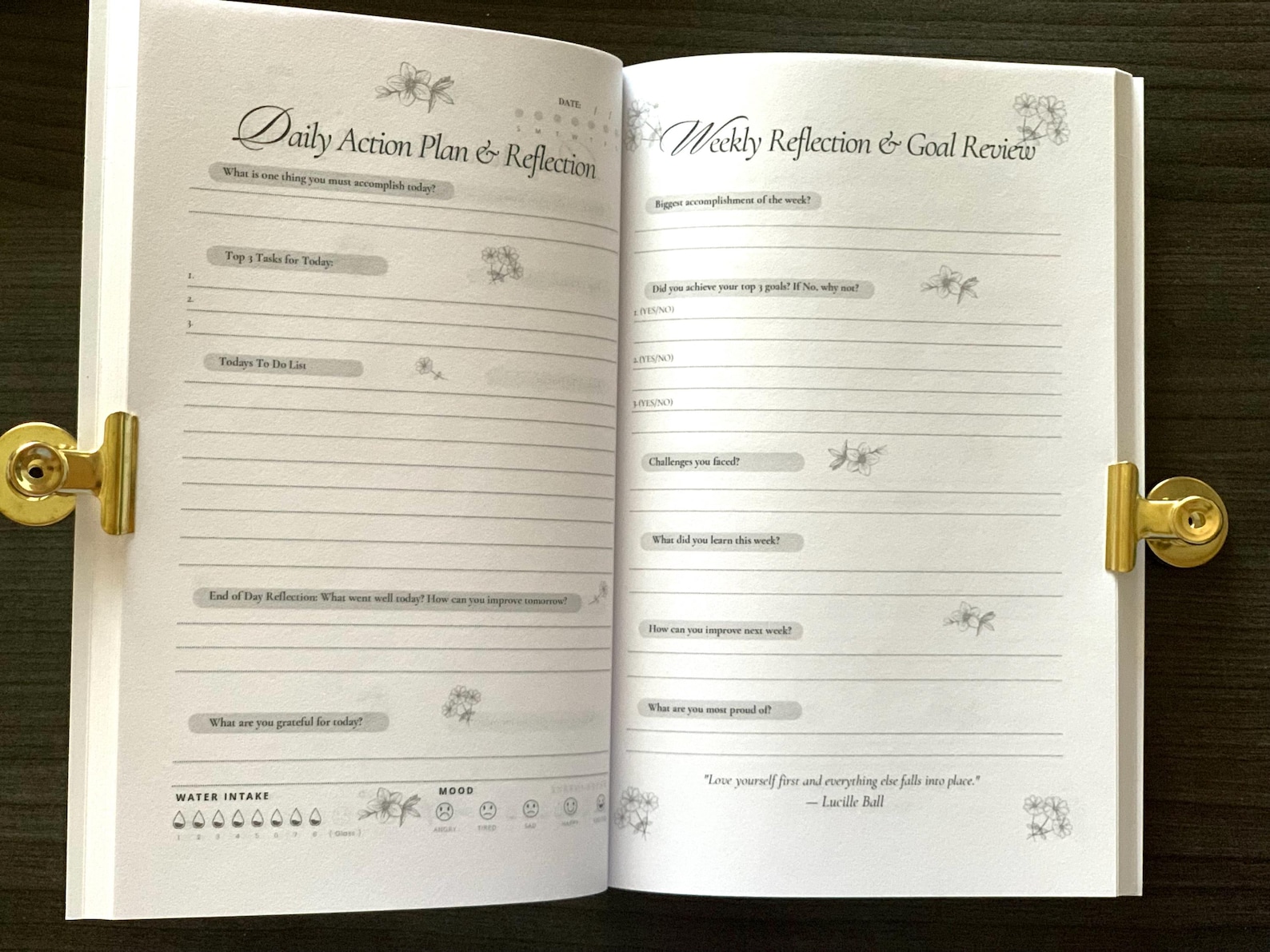 Weekly Intentions A Goal-setting Journal /14-week Intentions & Goals ...