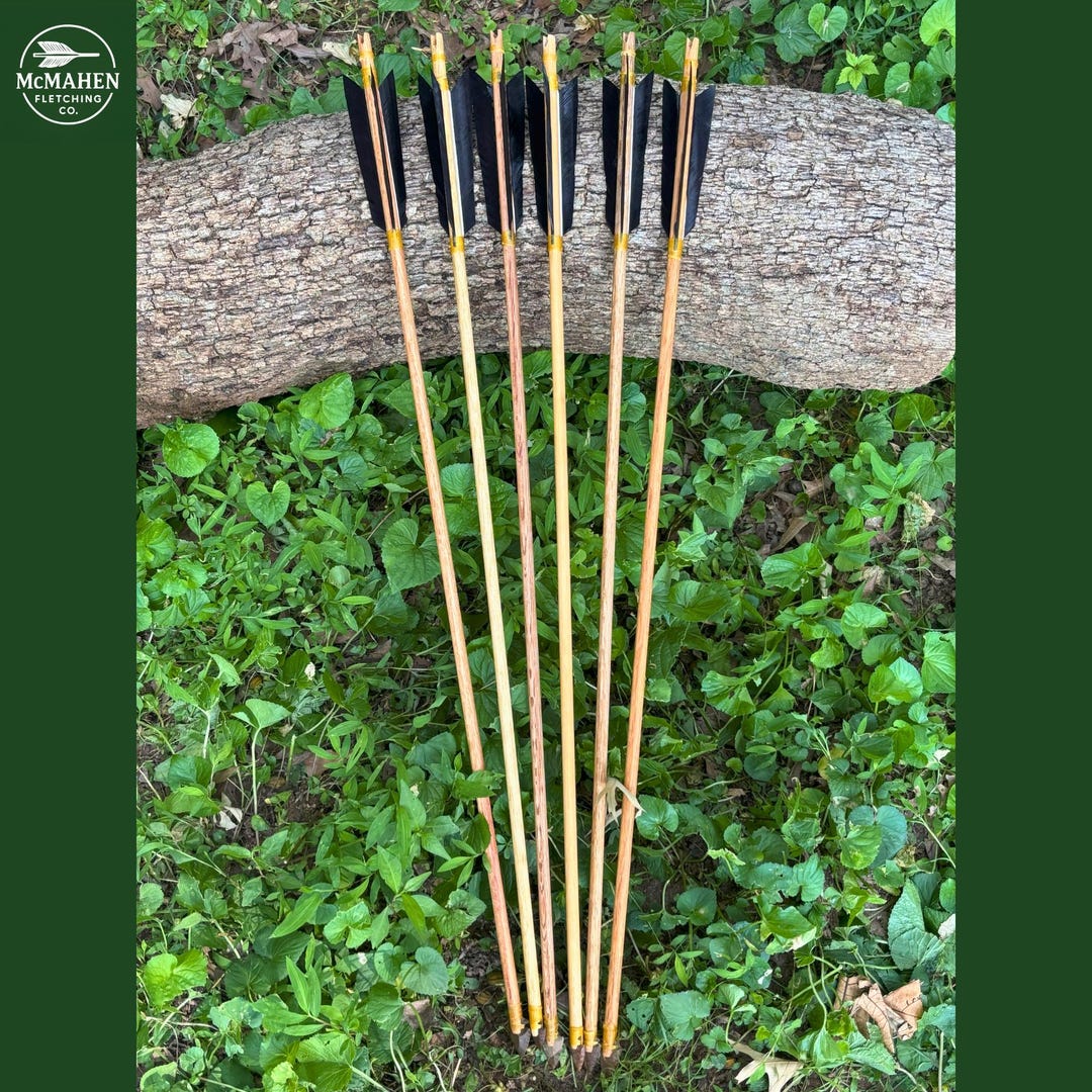 Traditional Wooden Archery Arrows - Knapped Stone Tips - Cosplay ...