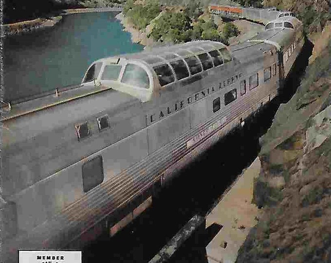 Vintage Midcentury Travel Brochure - Western Pacific - California Zephyr Rail Line - USA - Etsy