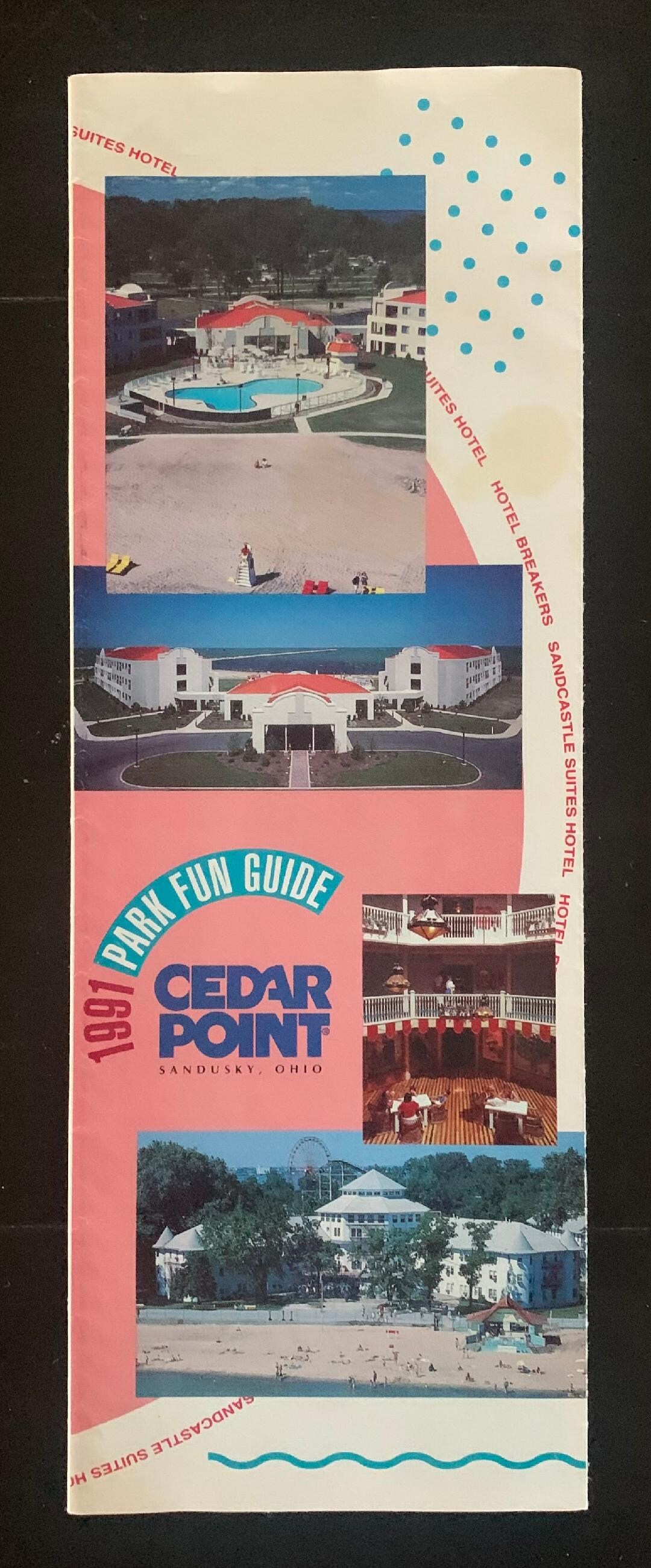Vintage 1990's Brochure - Cedar Point Amusement Park Guide - 1991- Mean ...