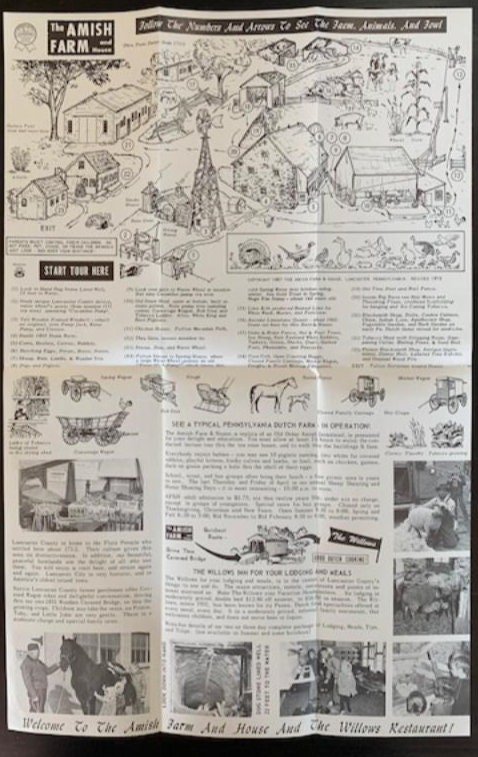 Vintage Midcentury Travel Brochure - the Amish Farm and House ...