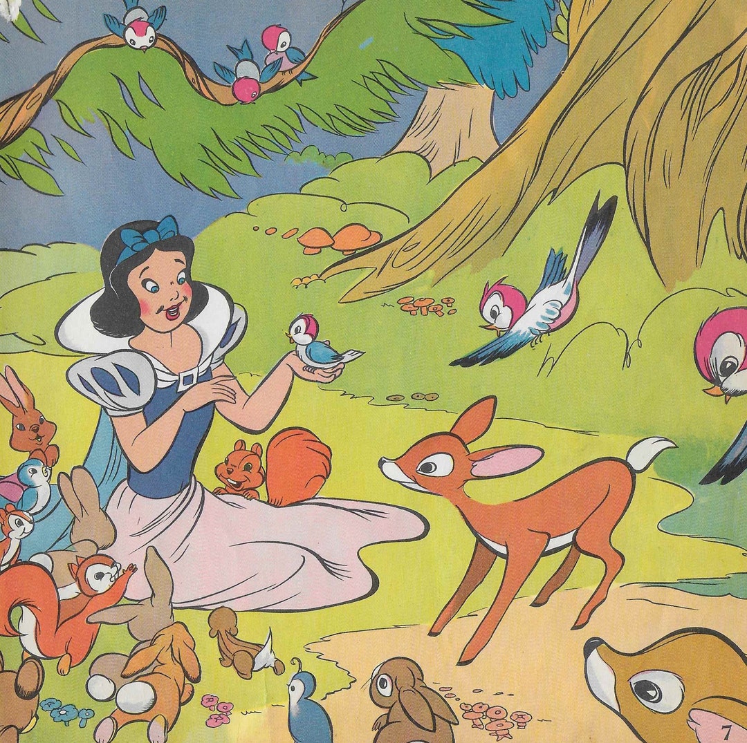 Vintage 1940's Walt Disney Illustrations - Snow White & the Seven ...