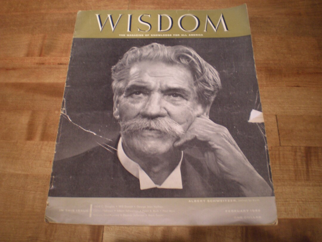 Vintage Midcentury Magazine Wisdom the Magazine O Knowledge for All ...