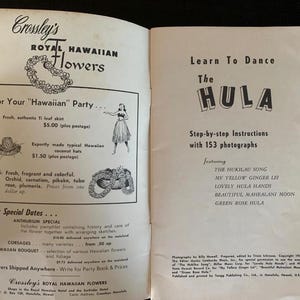 Vintage Hawaiian Guide - Learn to Dance the Hula - Hukilau Song - Etsy