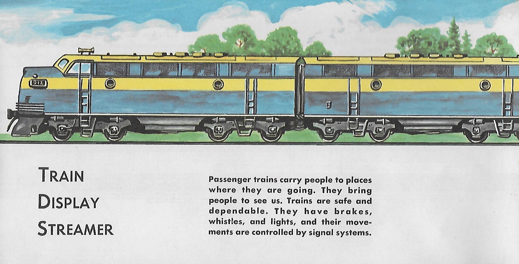 Vintage 1950's Illustrated Train Guide Association of | Etsy