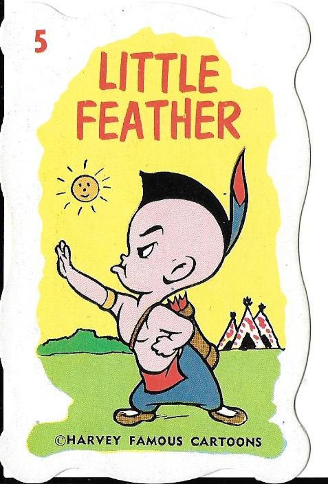 Vintage Mid Century Harvey Famous Cartoons Illustrated Game - Etsy
