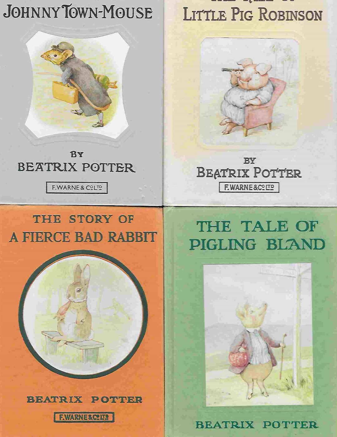 Vintage Illustrated Children's Book - Beatrix Potter - Set of Seven - Etsy