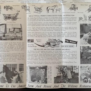 Vintage Midcentury Travel Brochure - the Amish Farm and House ...