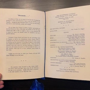 Vintage 1970 - 150th Anniversary - Ceremony Program - Old Stone Church ...