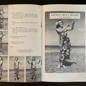 Vintage Hawaiian Guide - Learn to Dance the Hula - Hukilau Song - Etsy