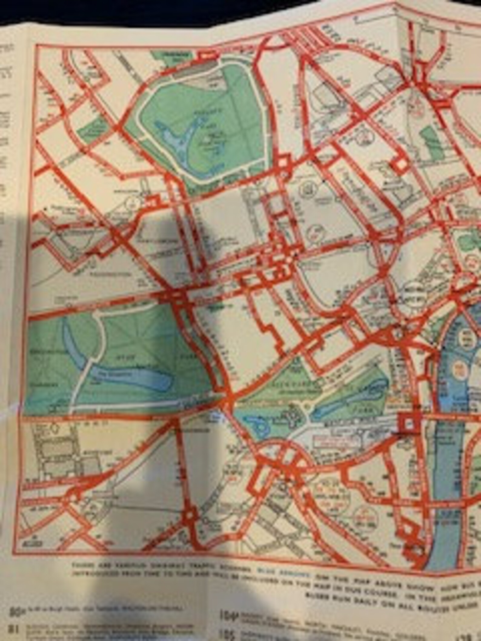 Vintage 1960's Brochure - Central Buses - Map and List of Routes ...