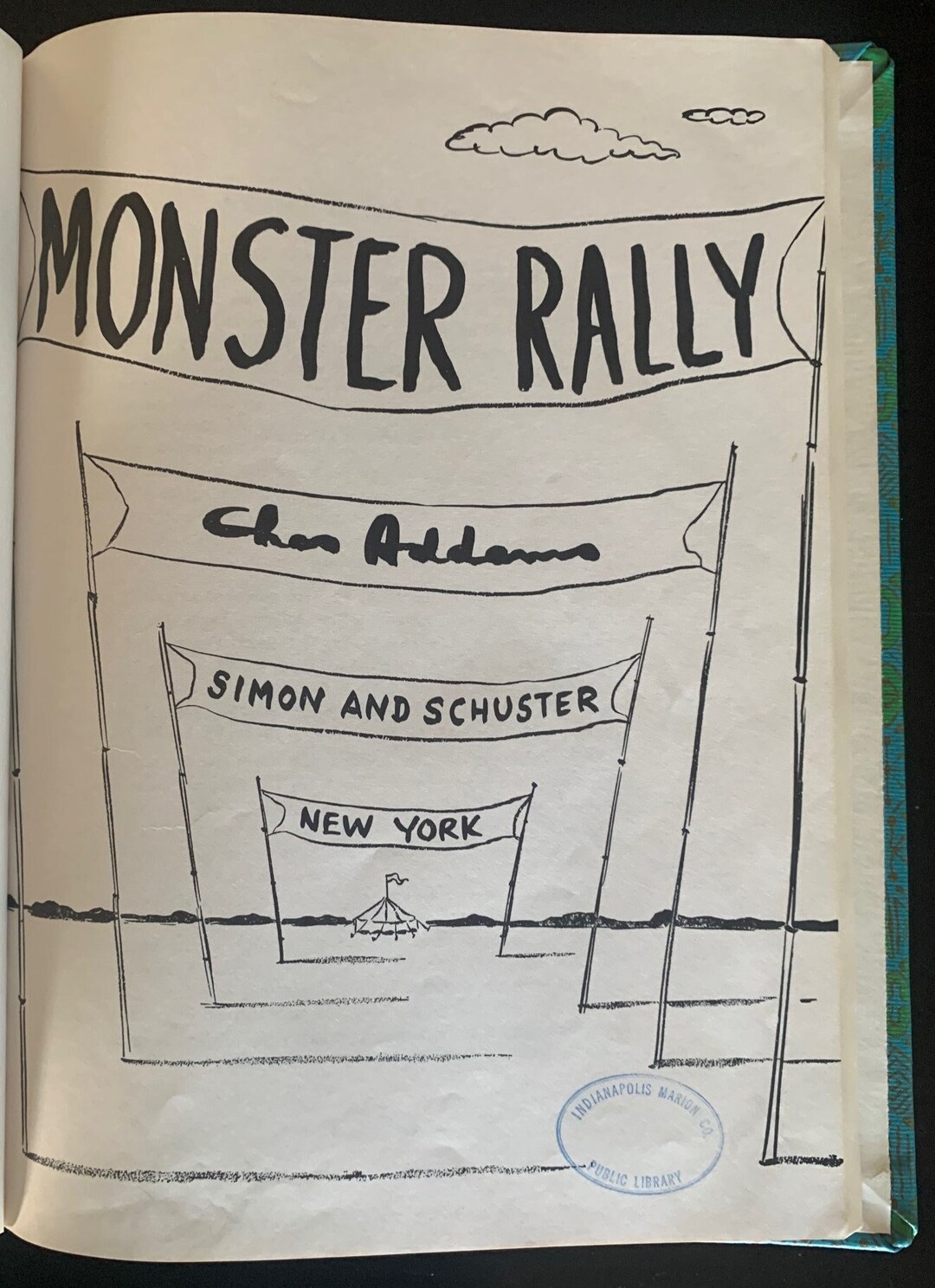 Vintage 1950's Illustration Cartoon Book Monster Rally Charles Addams ...