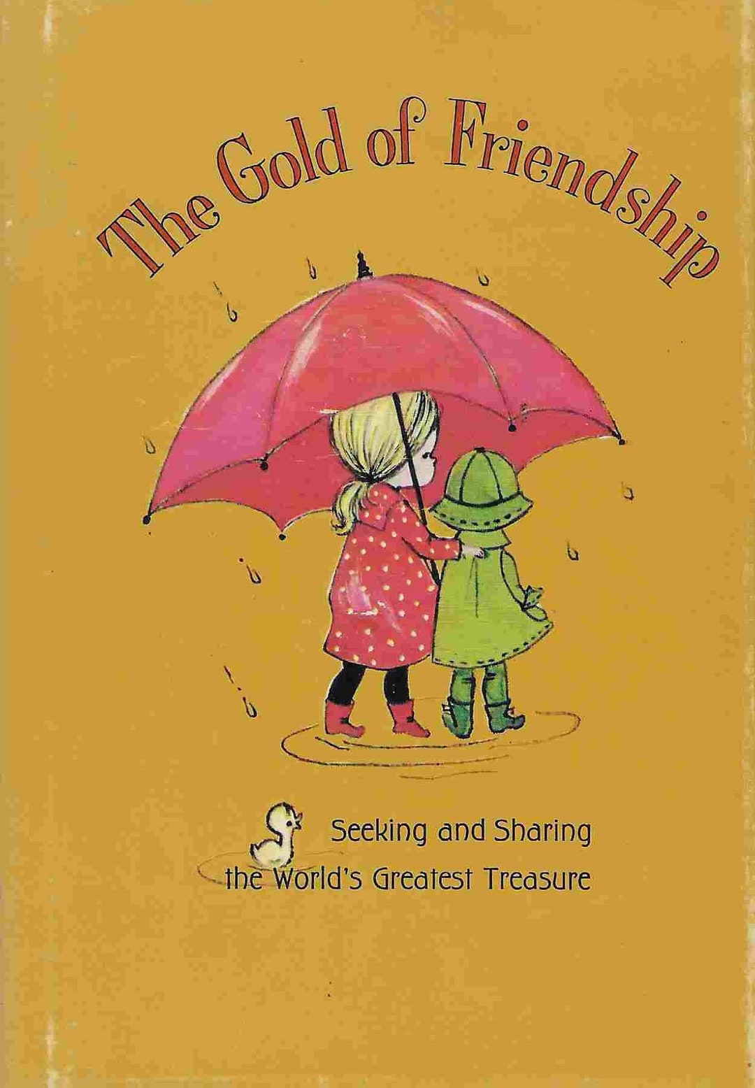 Vintage Mid-century Illustrated Hallmark Book - the Gold of Friendship ...