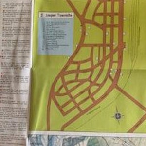Vintage 1980's Guide- Map - Parks of the Canadian Rockies - 1985 - Road ...