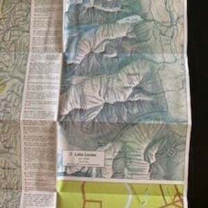 Vintage 1980's Guide- Map - Parks of the Canadian Rockies - 1985 - Road ...
