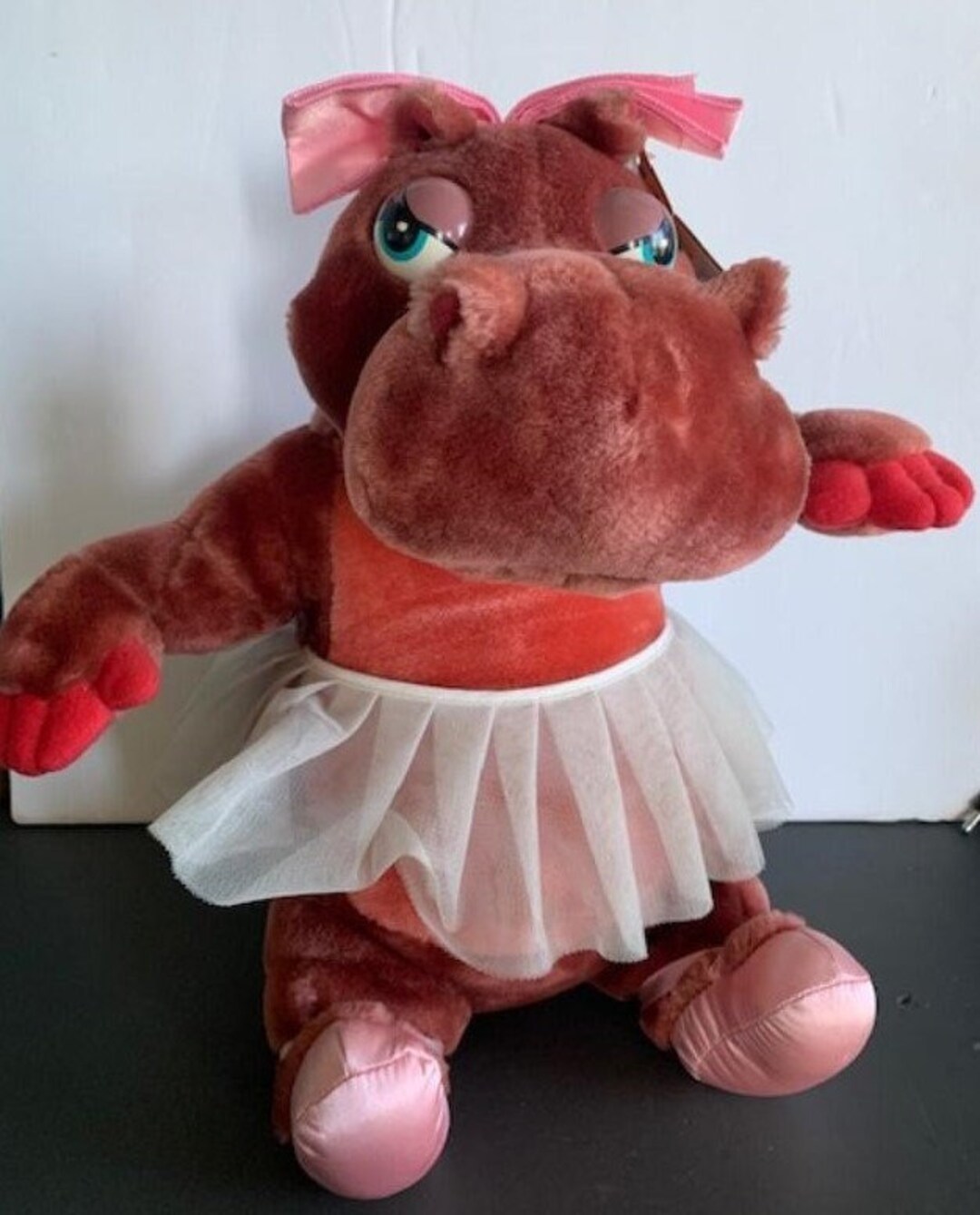 Vintage 1990's Walt Disney Stuff Animal Fantasia Hyacinth Hippo Euro ...