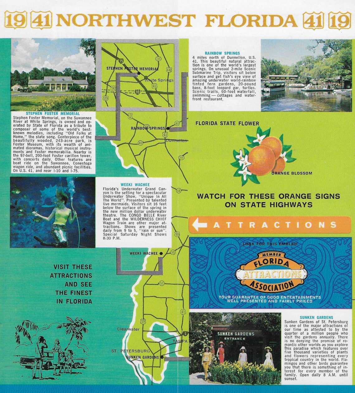 1960's Travel Brochure Florida Official Guide - Etsy