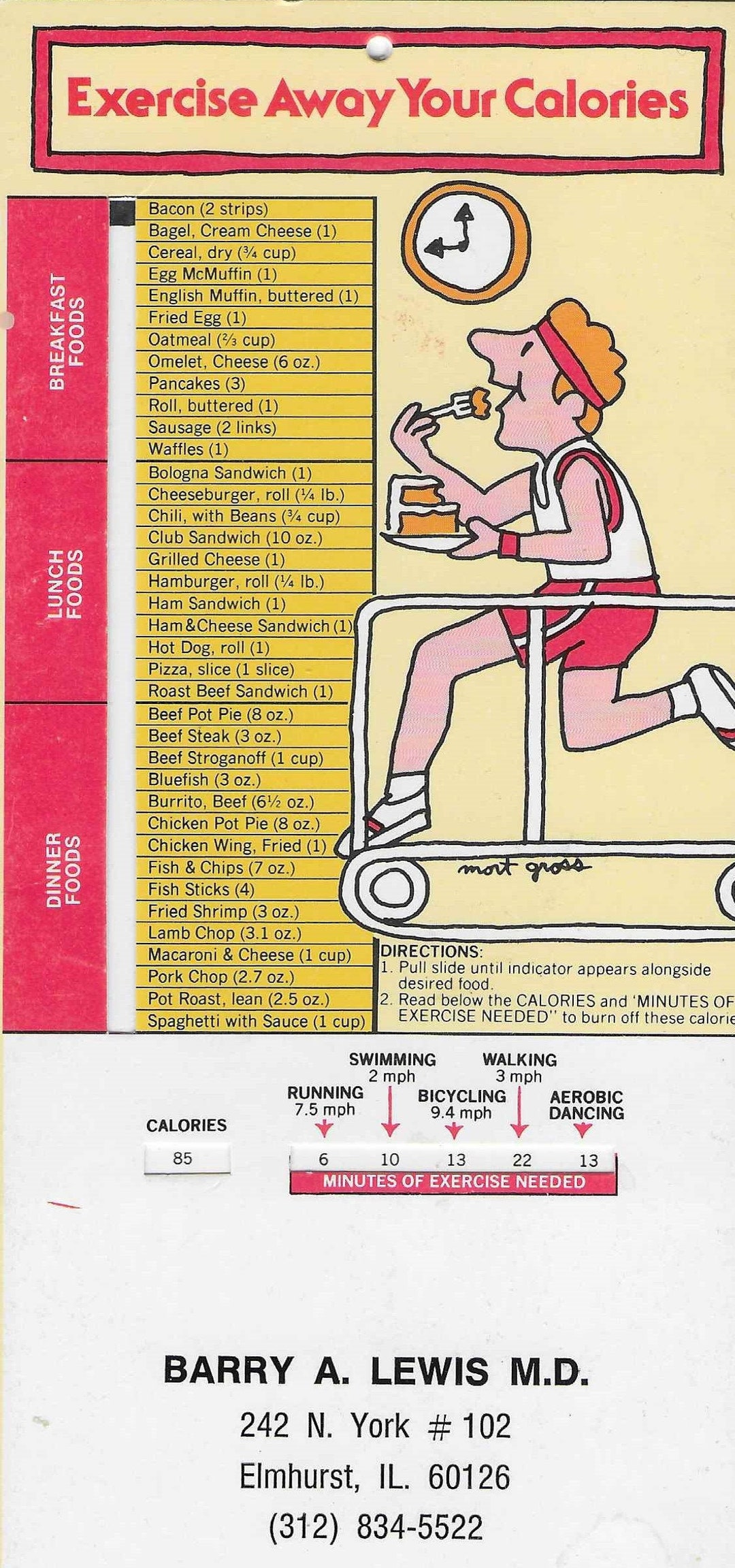 Vintage 1980's Exercise Guide - Exercise Away Your Calories - Etsy